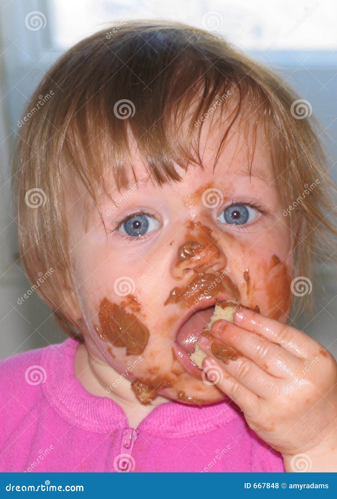 Messy Baby stock photo. Image of childhood, girl, girls - 667848