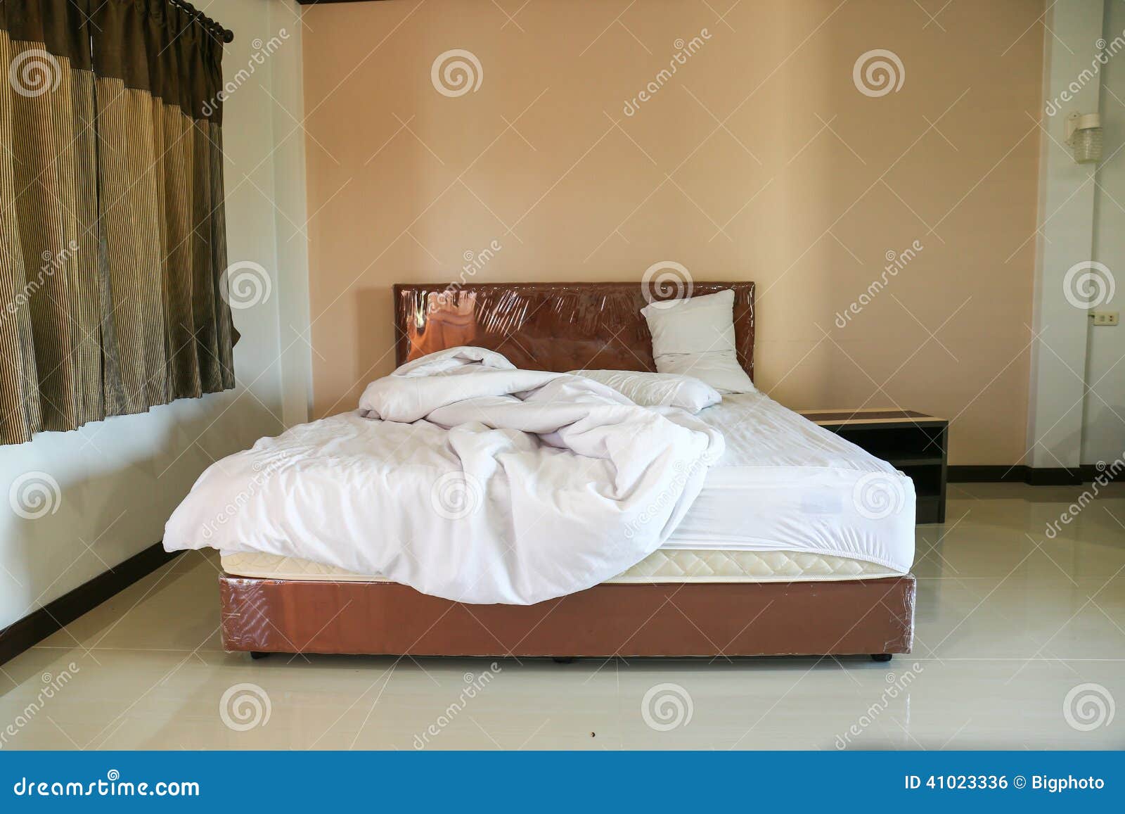 Messy Bedding Sheets and Pillow Stock Photo - Image of bedclothes ...