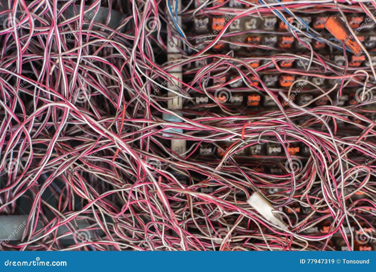 Messy cables stock image. Image of lines, panel, networking - 77947319