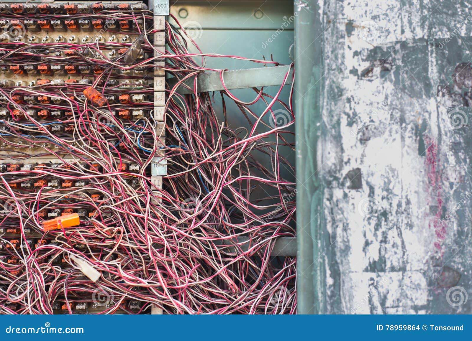 Messy cables stock photo. Image of colorful, pair, security - 78959864