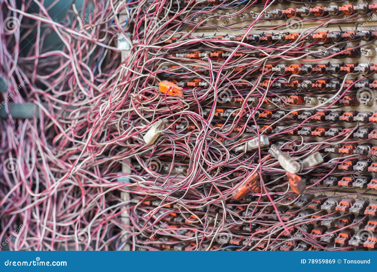 Messy cables stock image. Image of plug, internet, color - 78959869