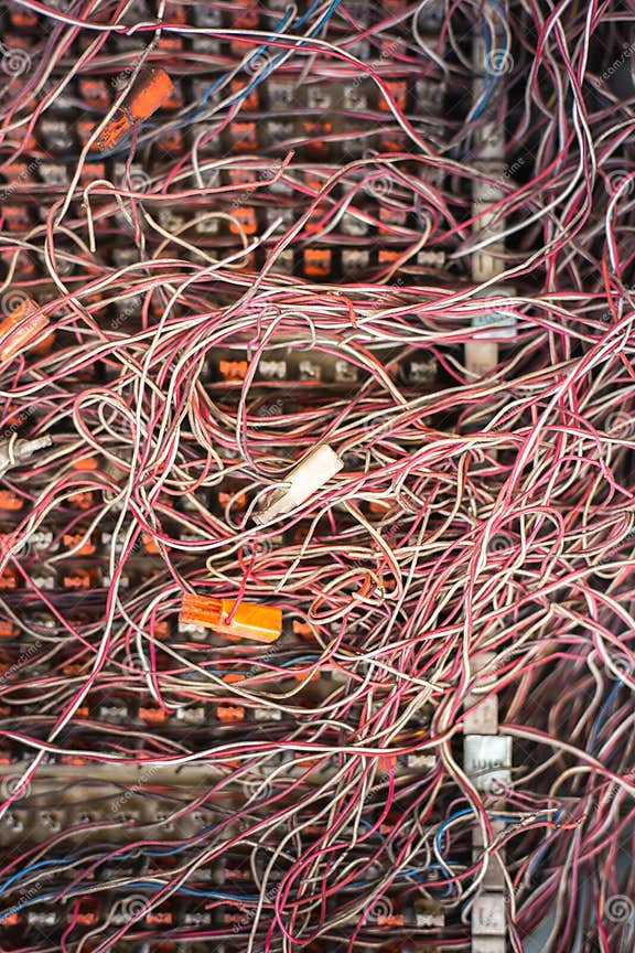 Messy cables stock image. Image of communication, power - 78959889