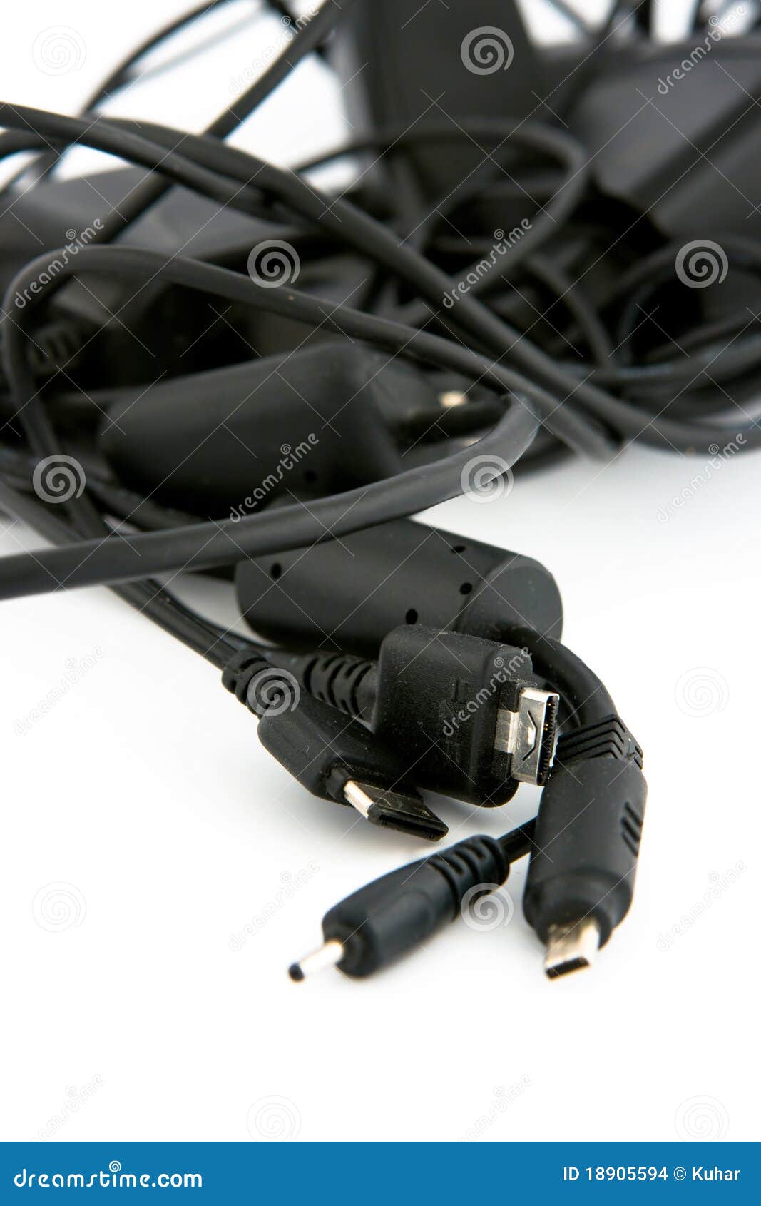 Messy Chargers stock photo. Image of adapter, bizarre - 18905594