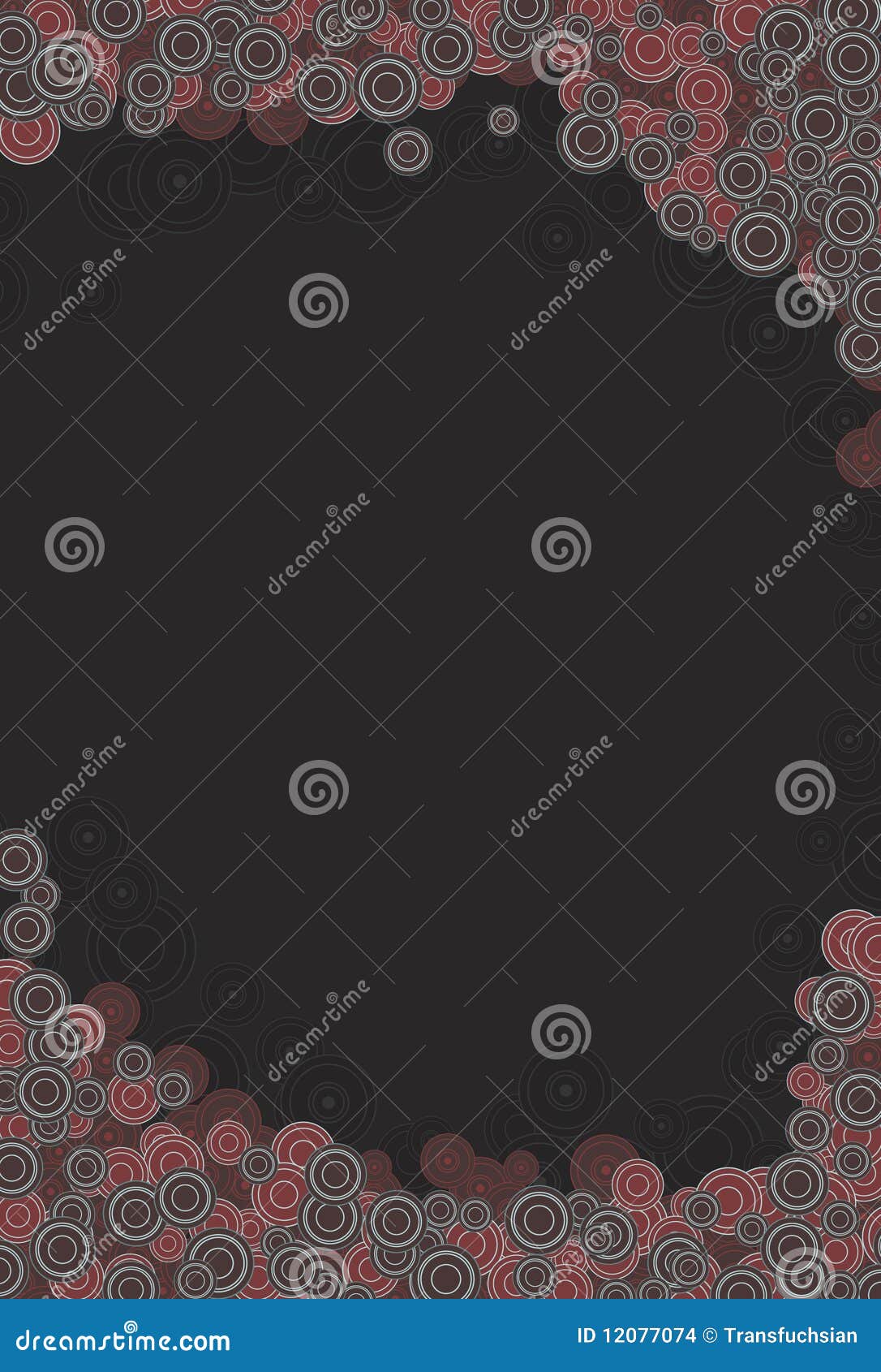 Messy Circle Shape Page Border Background Stock Illustration ...