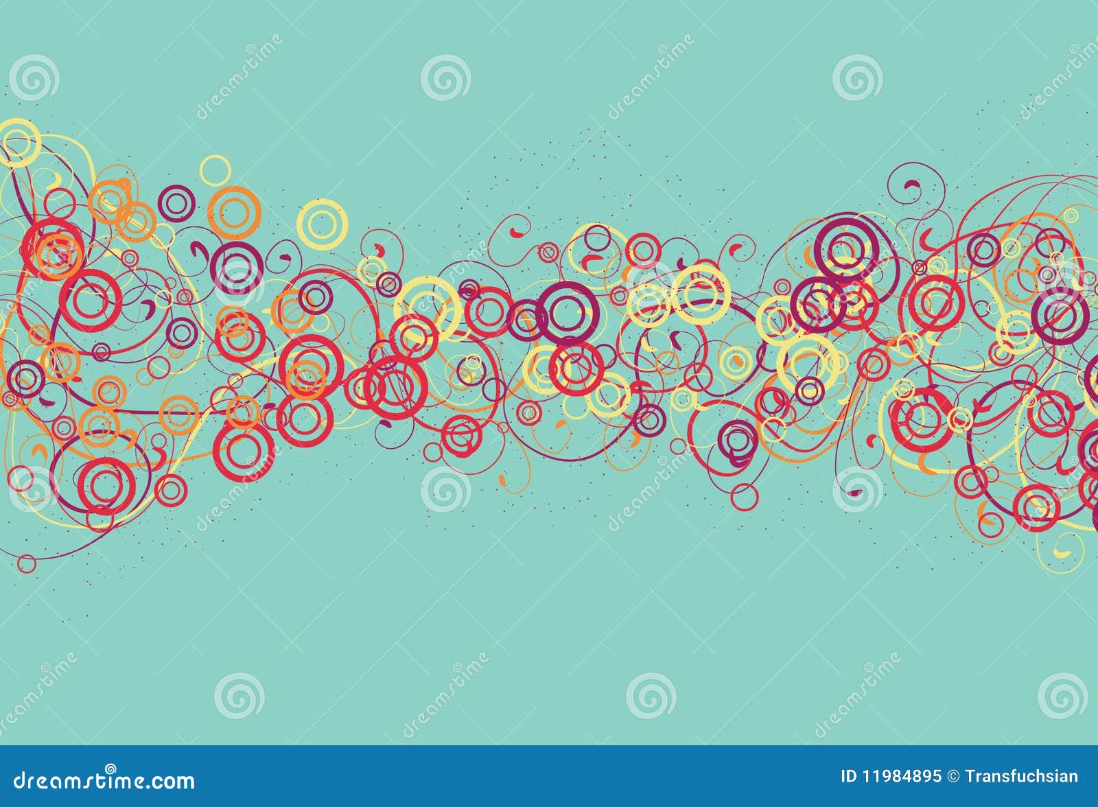 Messy Circles and Swirl Background Stock Vector - Illustration of ...