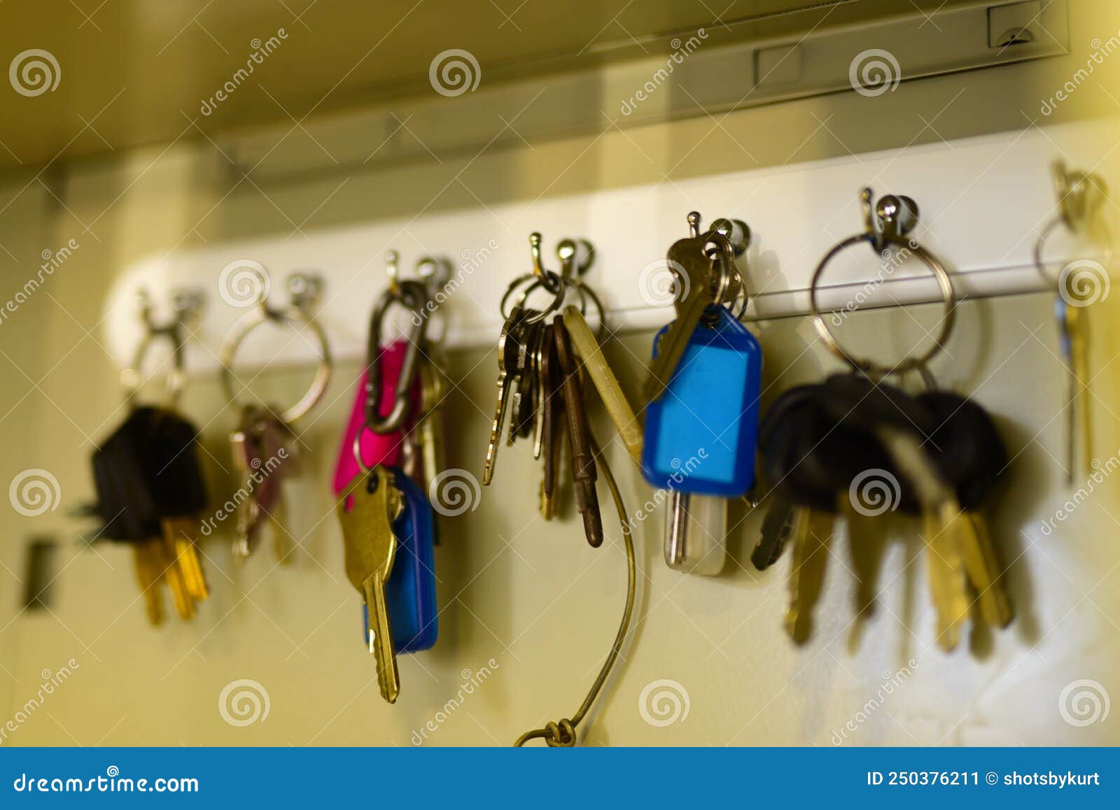Messy Different Keys on a Rack Stock Image - Image of padlocked, wall ...