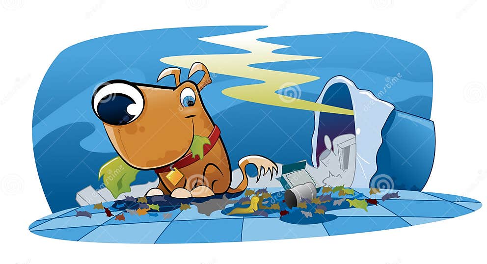 Messy dog stock vector. Illustration of deviant, doggy - 8676942