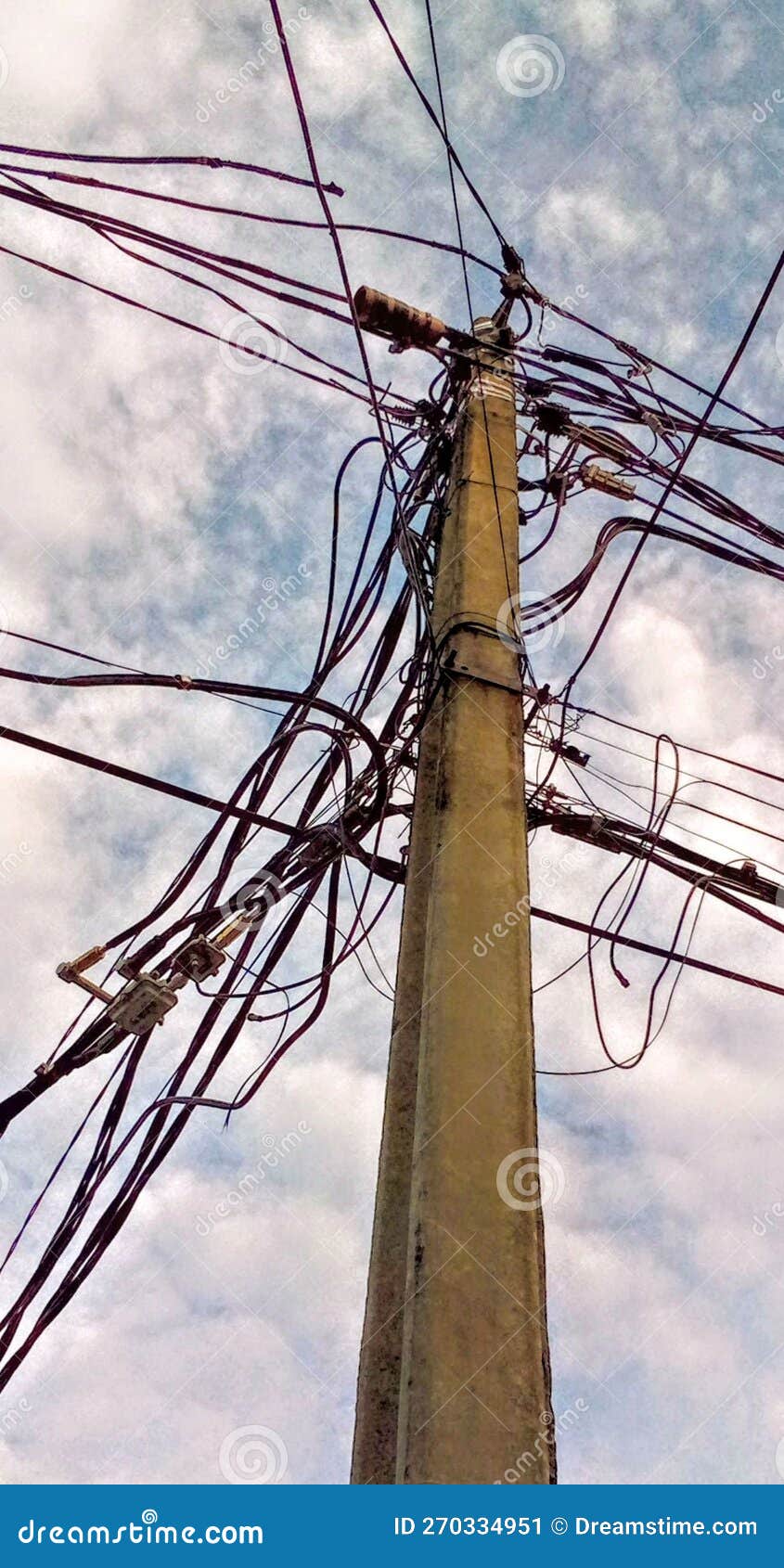 Messy electrical cable stock image. Image of electrical - 270334951