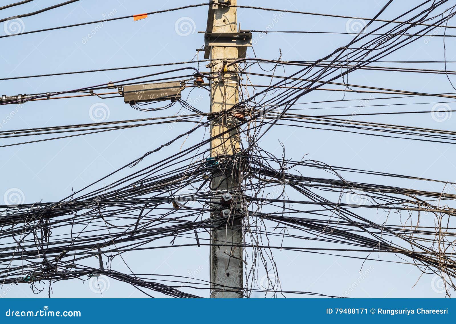 Messy Electrical Cables and Wires Stock Image - Image of wires, wire ...