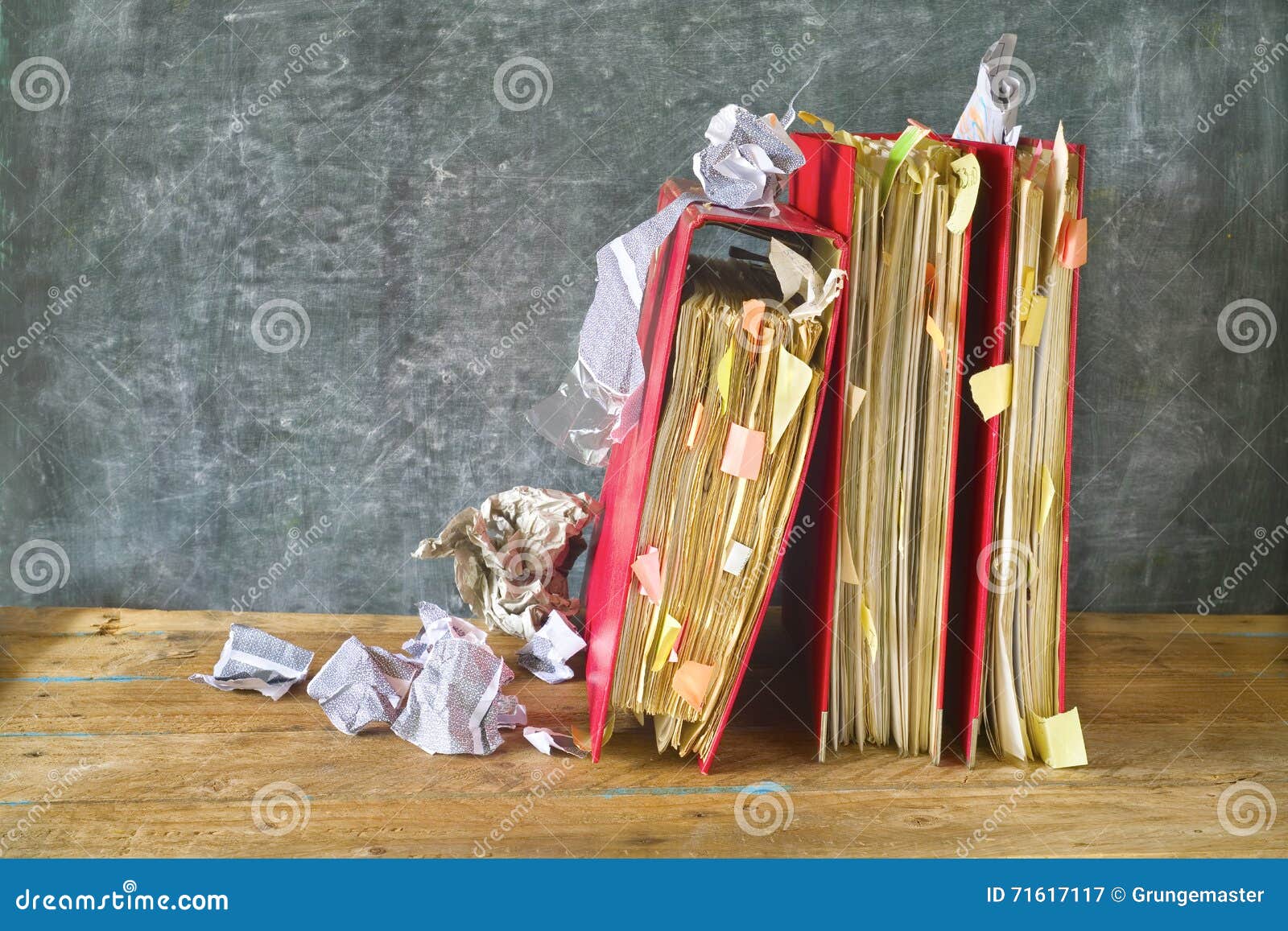 Messy File Folders and Documents, Stock Image - Image of note, folders ...