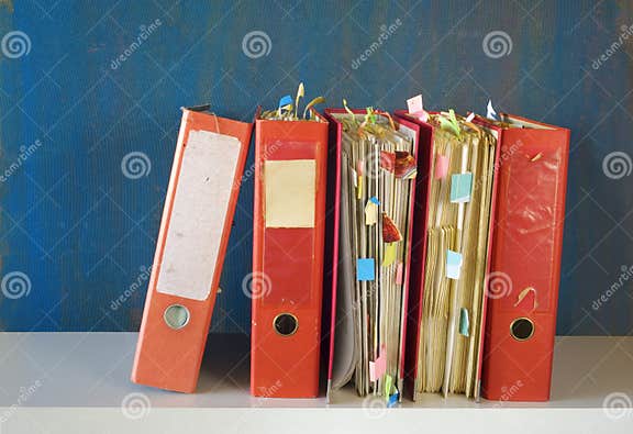 Messy file folders stock image. Image of note, paper - 58604013