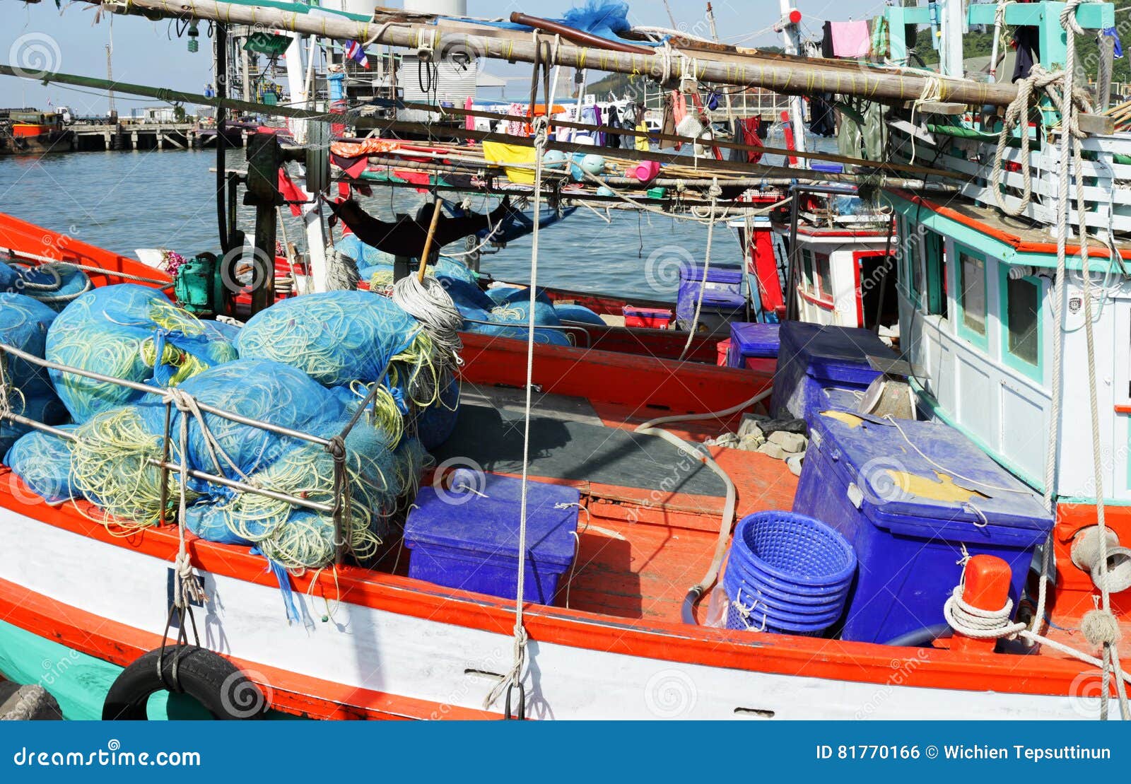 Messy Fishing Ship editorial photo. Image of colorful - 81770166