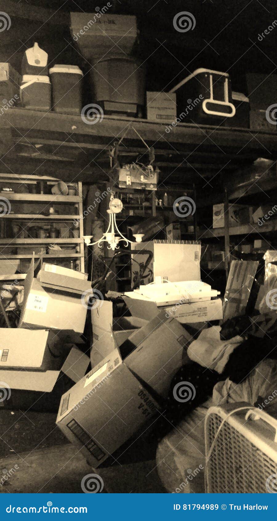 Messy Garage In Boston Massachusetts Royalty-Free Stock Image ...