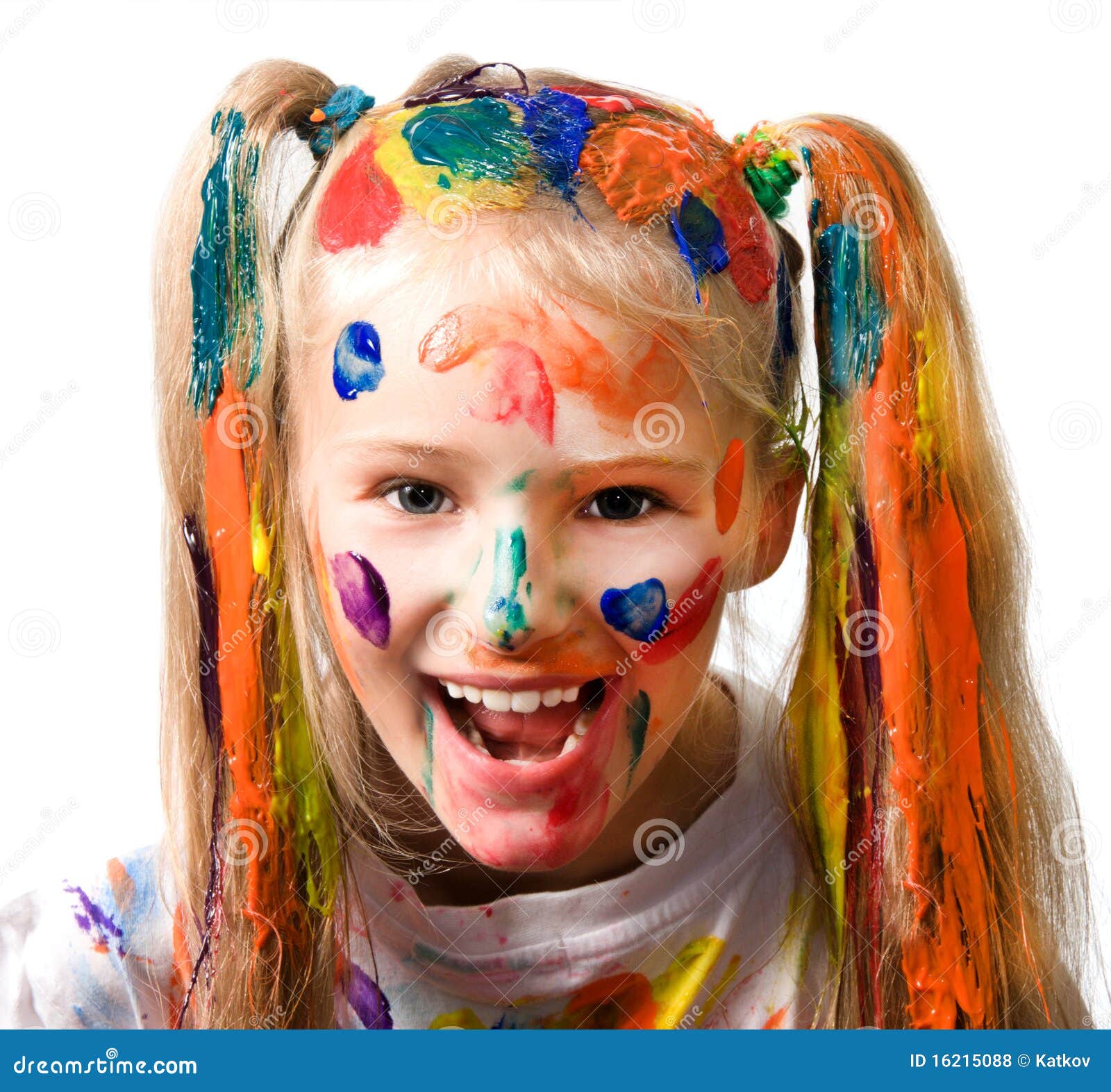 Messy girl stock photo. Image of juvenile, expression - 16215088