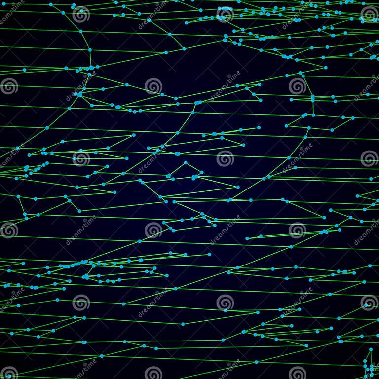 Messy Grid Made of Connected Dots Stock Vector - Illustration of link ...