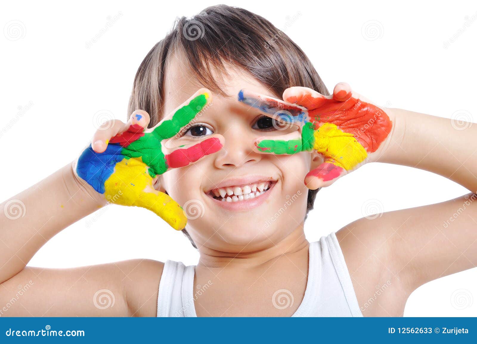 Messy hands, childhood stock image. Image of elementary - 12562633