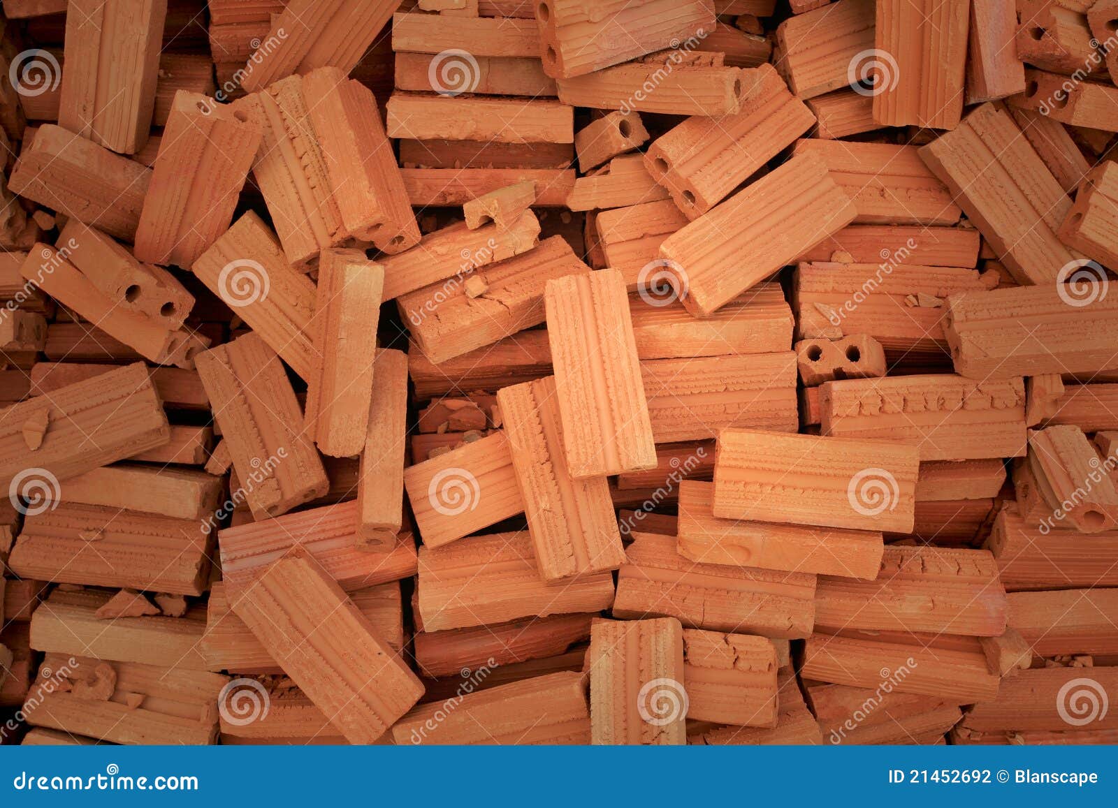 Messy heap bricks stock photo. Image of block, ruined - 21452692