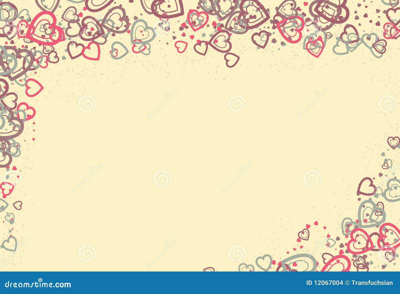 Messy Heart Shape Page Border Stock Vector - Illustration of accent ...