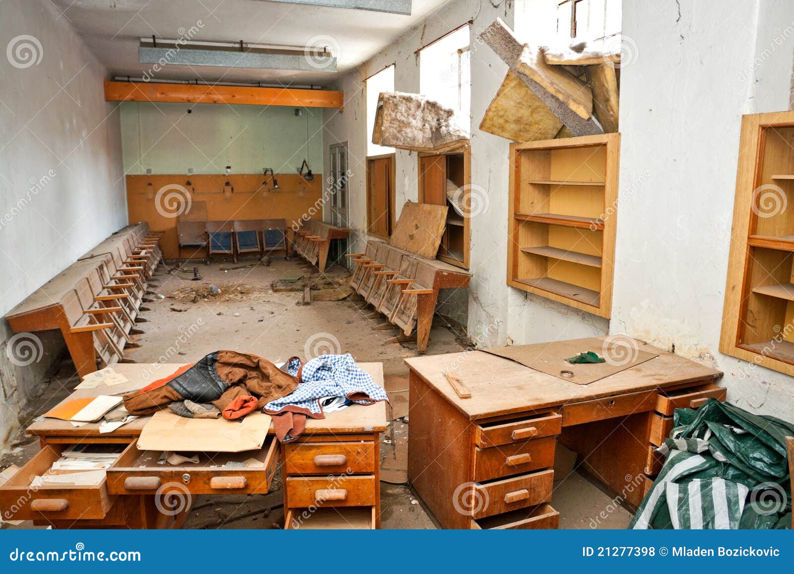 Messy interior stock photo. Image of architecture, neglected - 21277398
