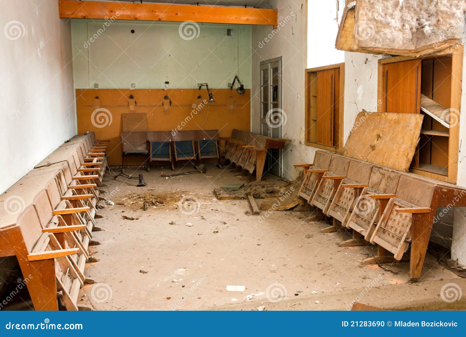 Messy interior stock photo. Image of architecture, damaged - 21283690