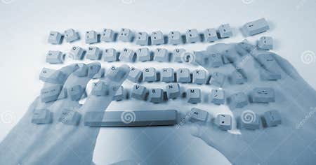 Messy keyboard stock image. Image of computer, technology - 698451