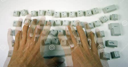 Messy keyboard stock image. Image of keys, technology, hands - 698477