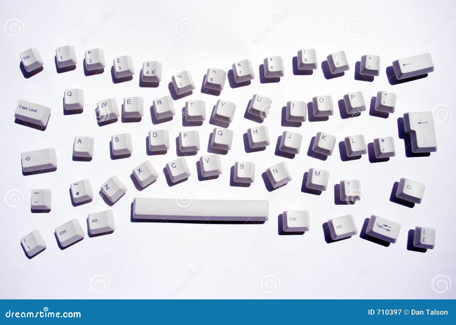 Messy keyboard stock image. Image of transcribe, broken - 710397