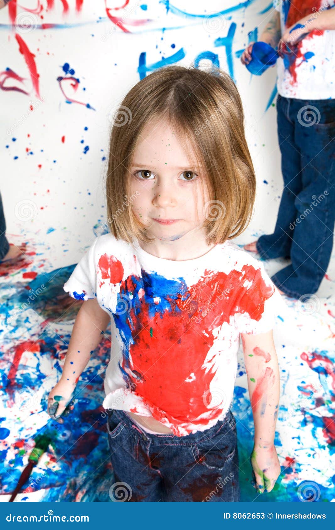 Messy kid stock image. Image of coloured, caucasian, mess - 8062653