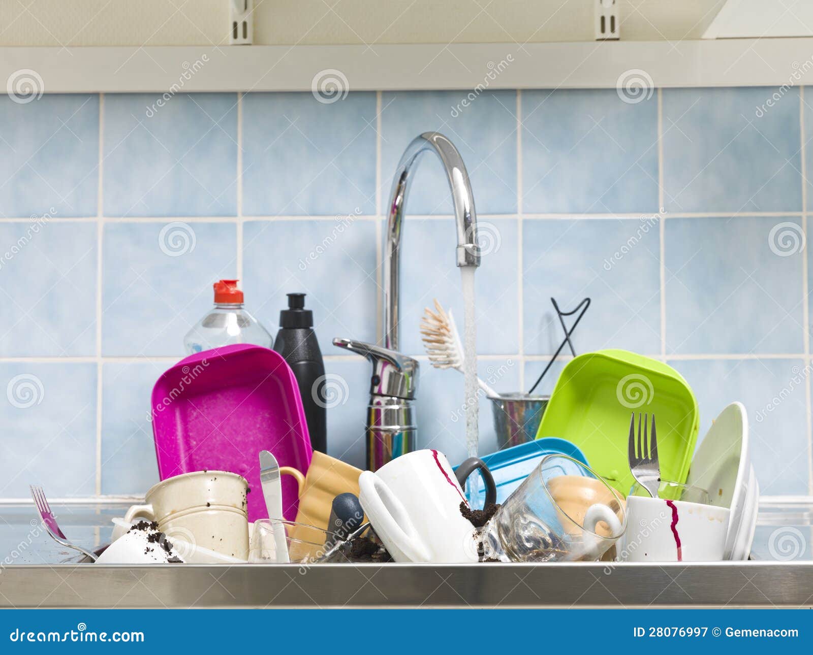 Messy Kitchen stock image. Image of messy, routine, horizontal - 28076997