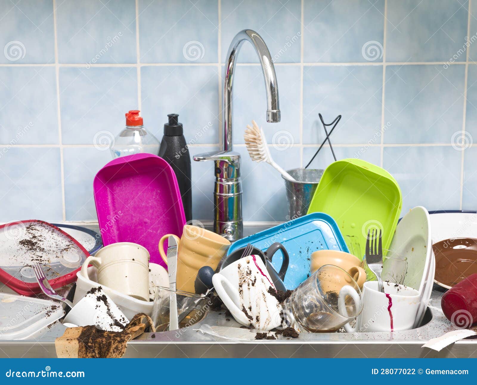 Messy Kitchen stock photo. Image of product, chores, color - 28077022