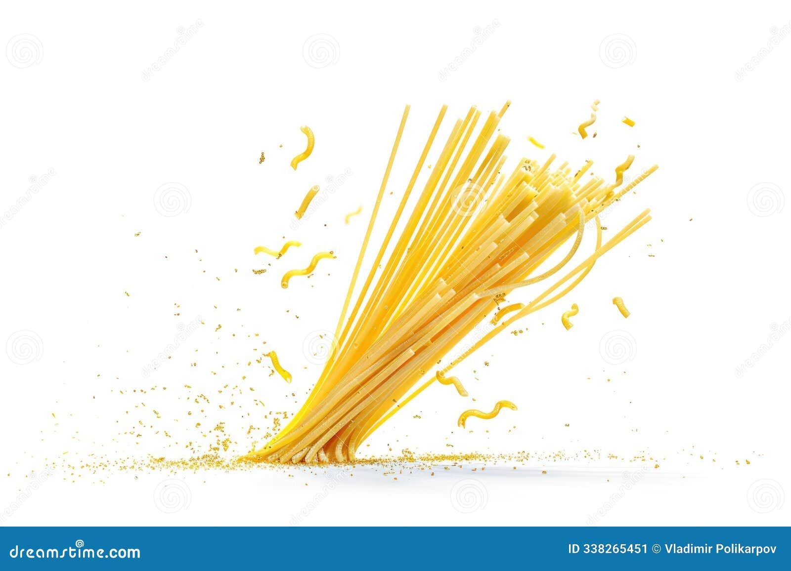 A Messy Kitchen Moment - Spaghetti Noodles Falling from the Air Stock ...