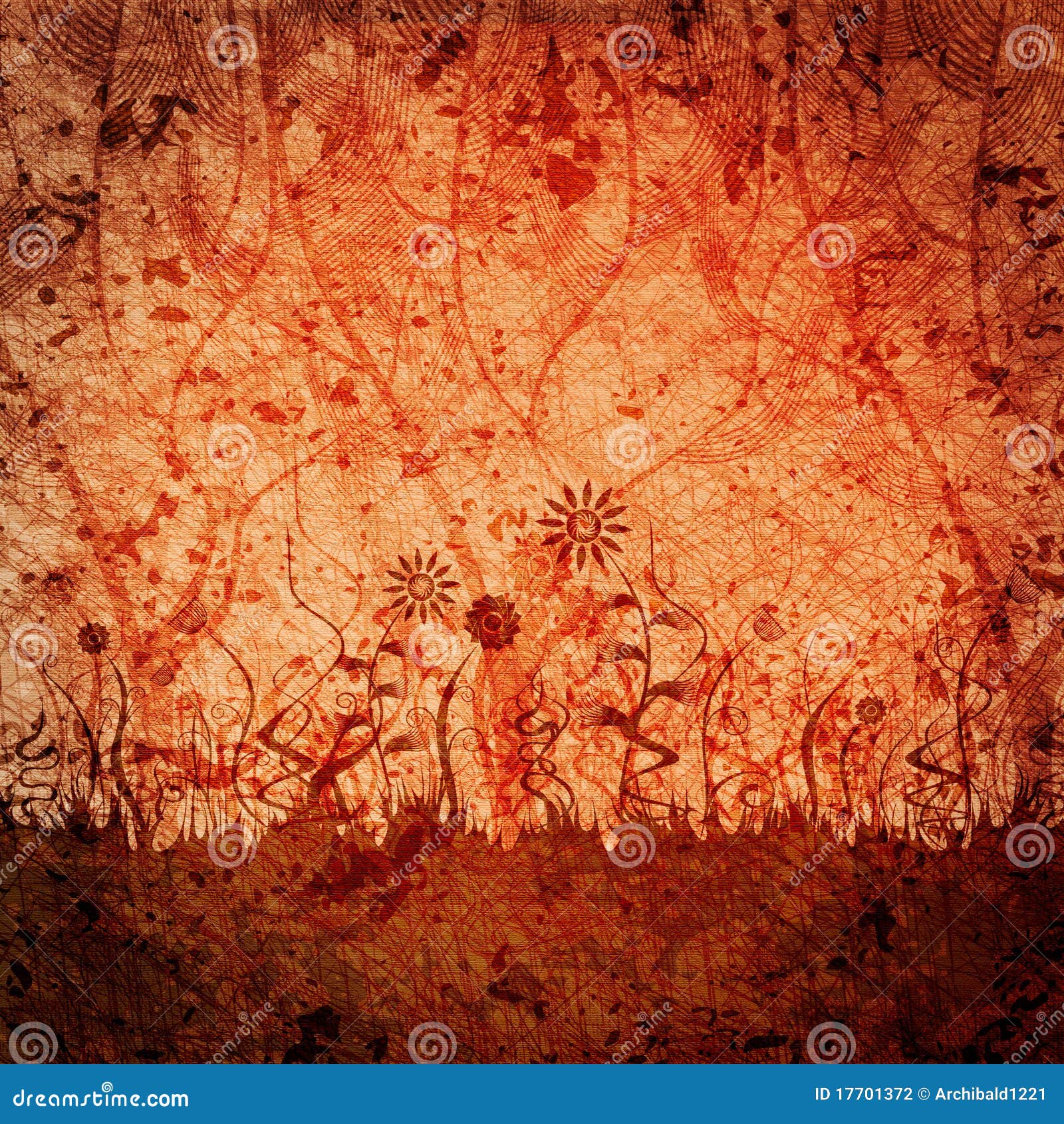 Messy landscape background stock illustration. Illustration of stain ...