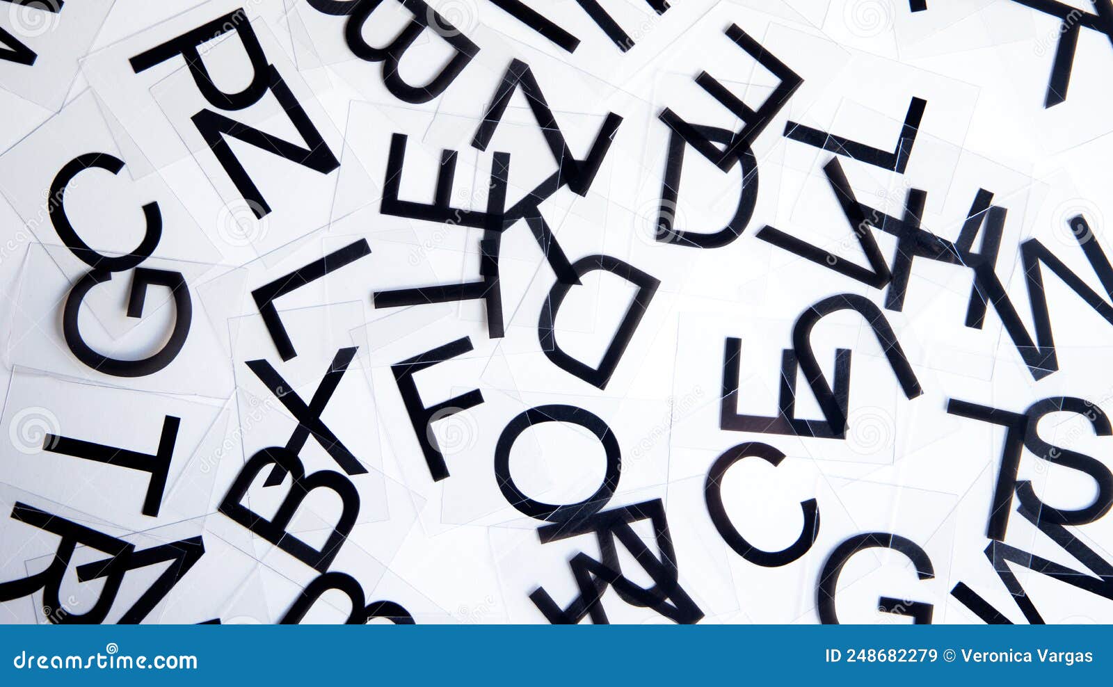 Messy Letters Pattern on White Background Stock Image - Image of ...