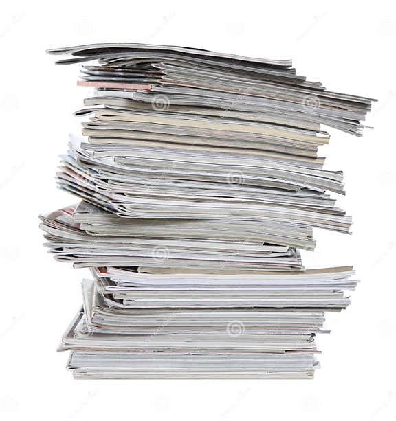 Messy magazine stack stock photo. Image of business, printout - 10627832