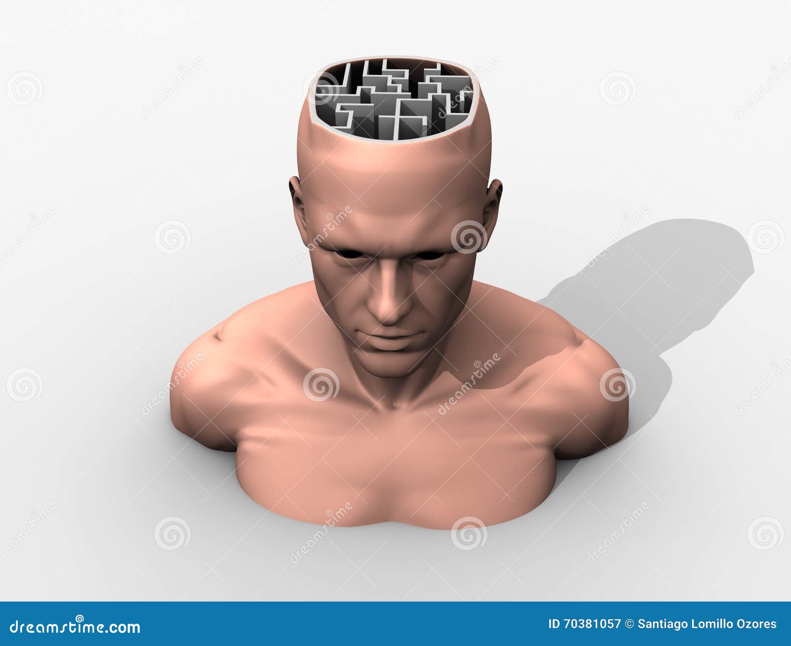 Messy Mind, Brain with Puzzle Stock Illustration - Illustration of ...