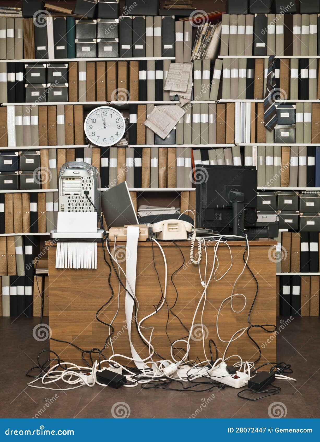 Messy Office stock image. Image of business, office, table - 28072447