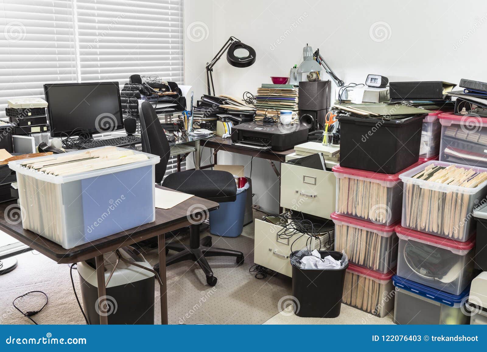 Messy Office Cubicles