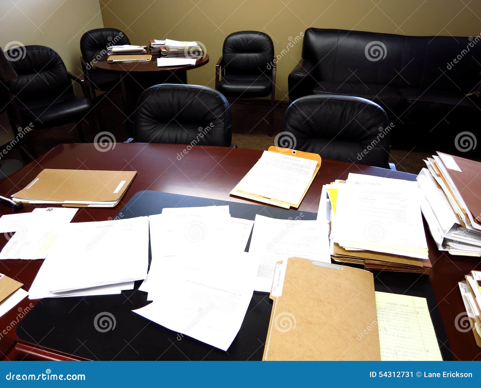 Scattered Papers On Desk