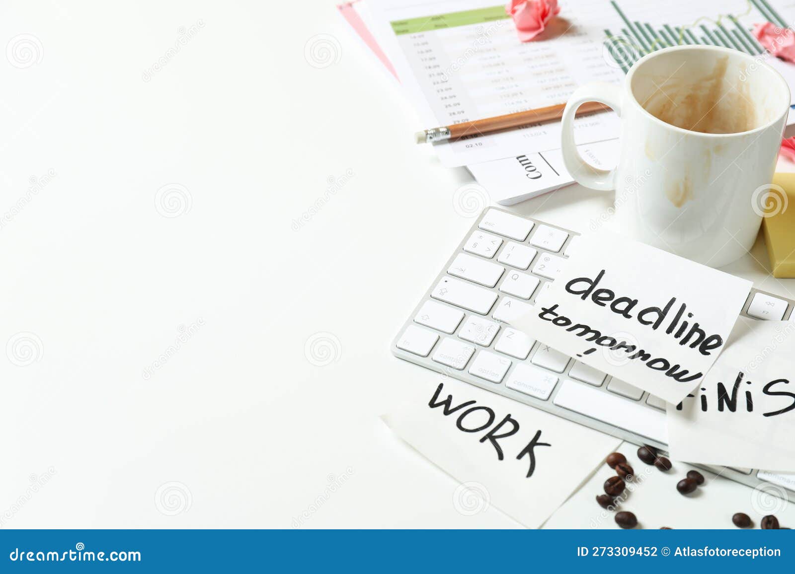 Messy Office Workplace, Workplace and Workspace Concept Stock Photo ...
