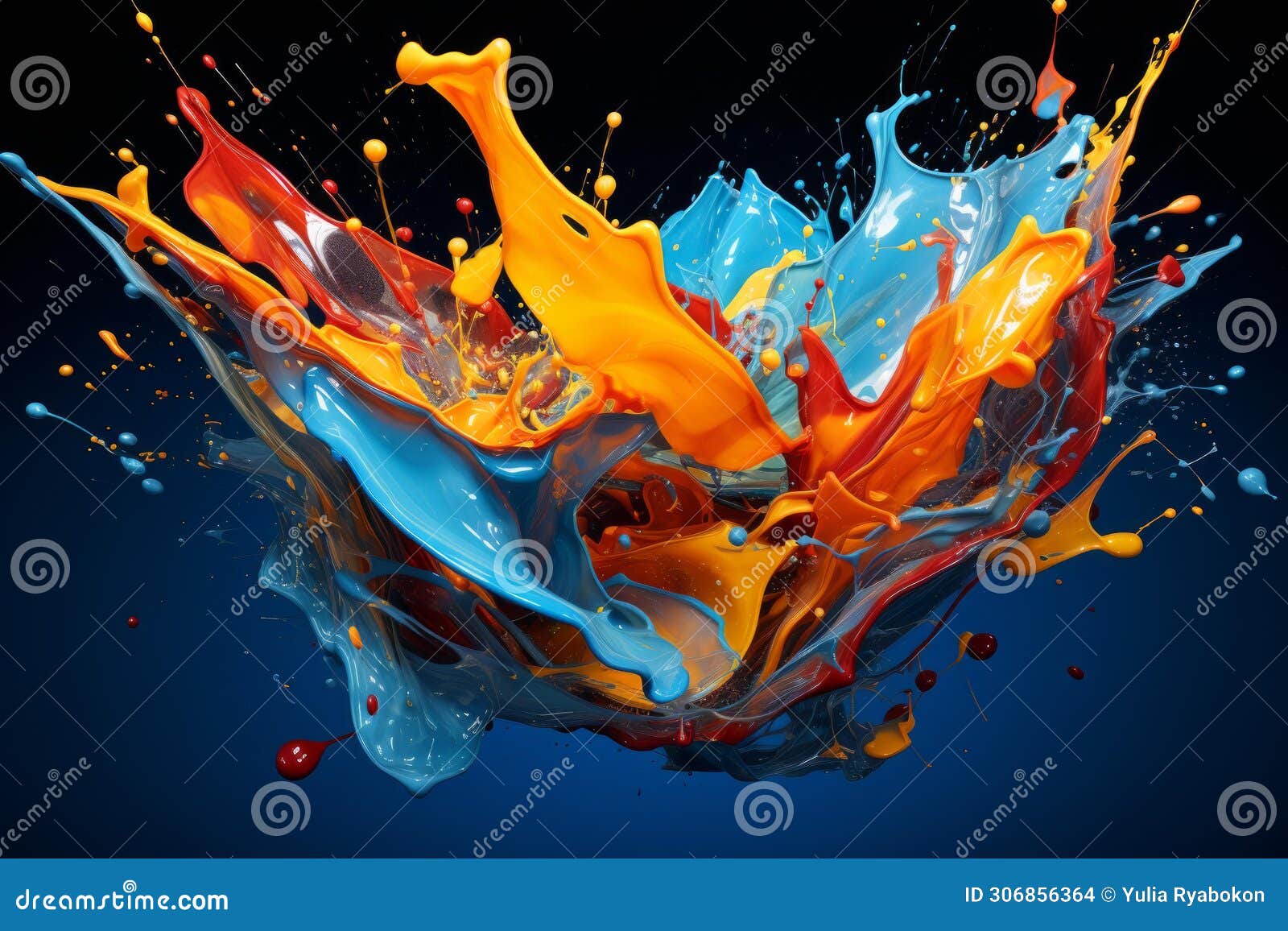 Messy Oil Splash. Generate Ai Stock Illustration - Illustration of ...