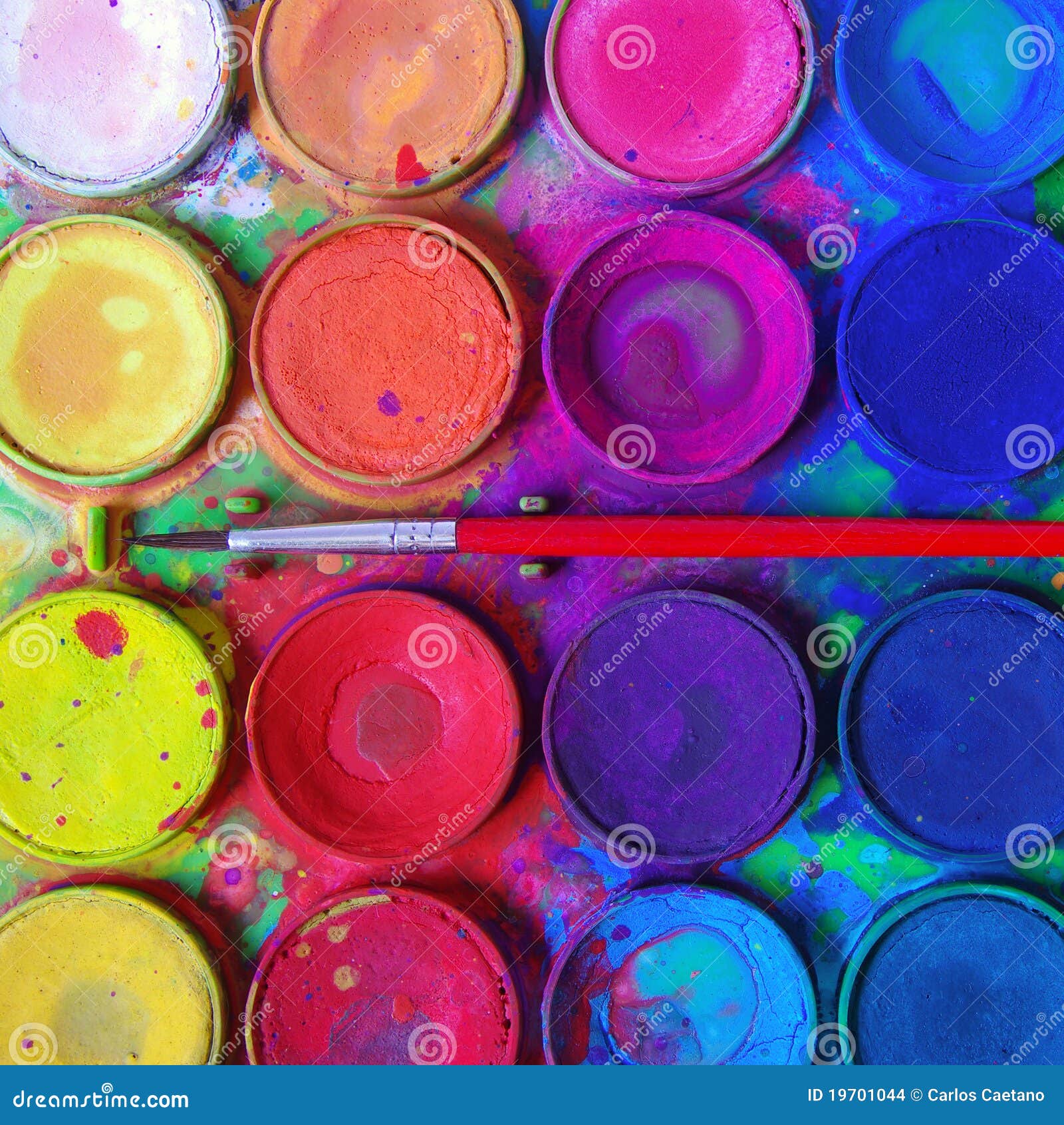Messy paints stock photo. Image of colors, crafts, brush - 19701044