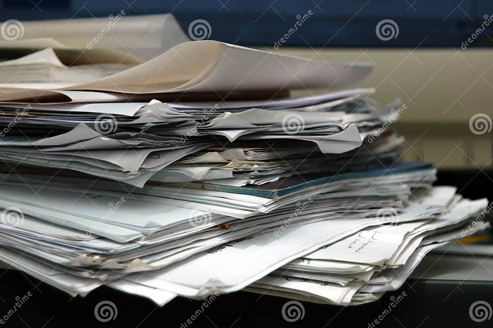 Messy paper stock photo. Image of desk, messy, lost, chaos - 164668