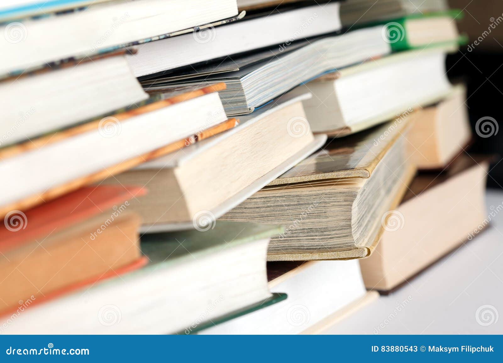 Messy pile of books stock image. Image of modern, science - 83880543