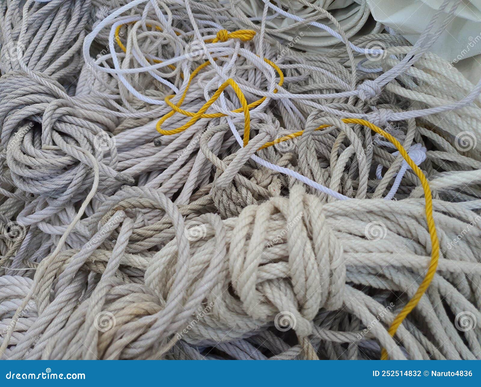 Messy rope pile stock photo. Image of grunge, security - 252514832