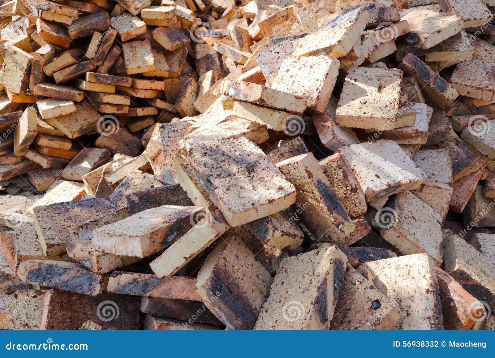 Messy poor quality brick stock photo. Image of ground - 56938332