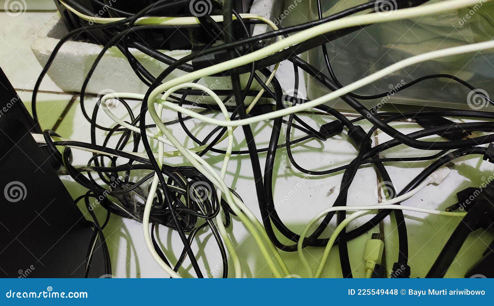 Messy Power Cord, the Electrical of Wire Stock Photo - Image of twig ...