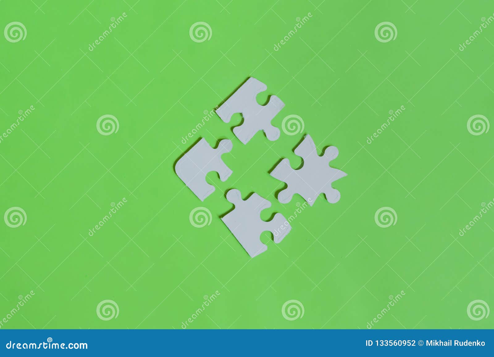 Messy Puzzle Pieces Isolated Flat Lay F Stock Photo - Image of ...