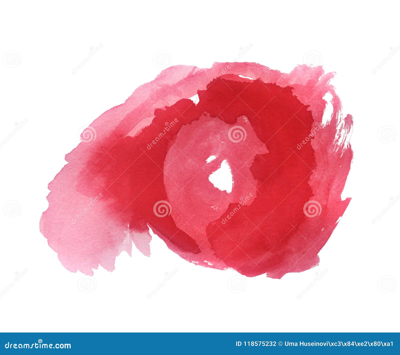 Messy Red Watercolor Splat stock illustration. Illustration of ...