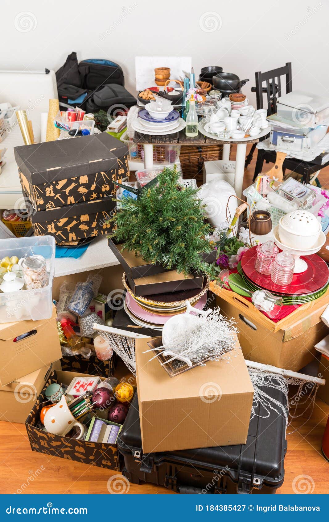 Messy Room Full of Clutter and Junk - Compulsive Hoarding Disorder ...