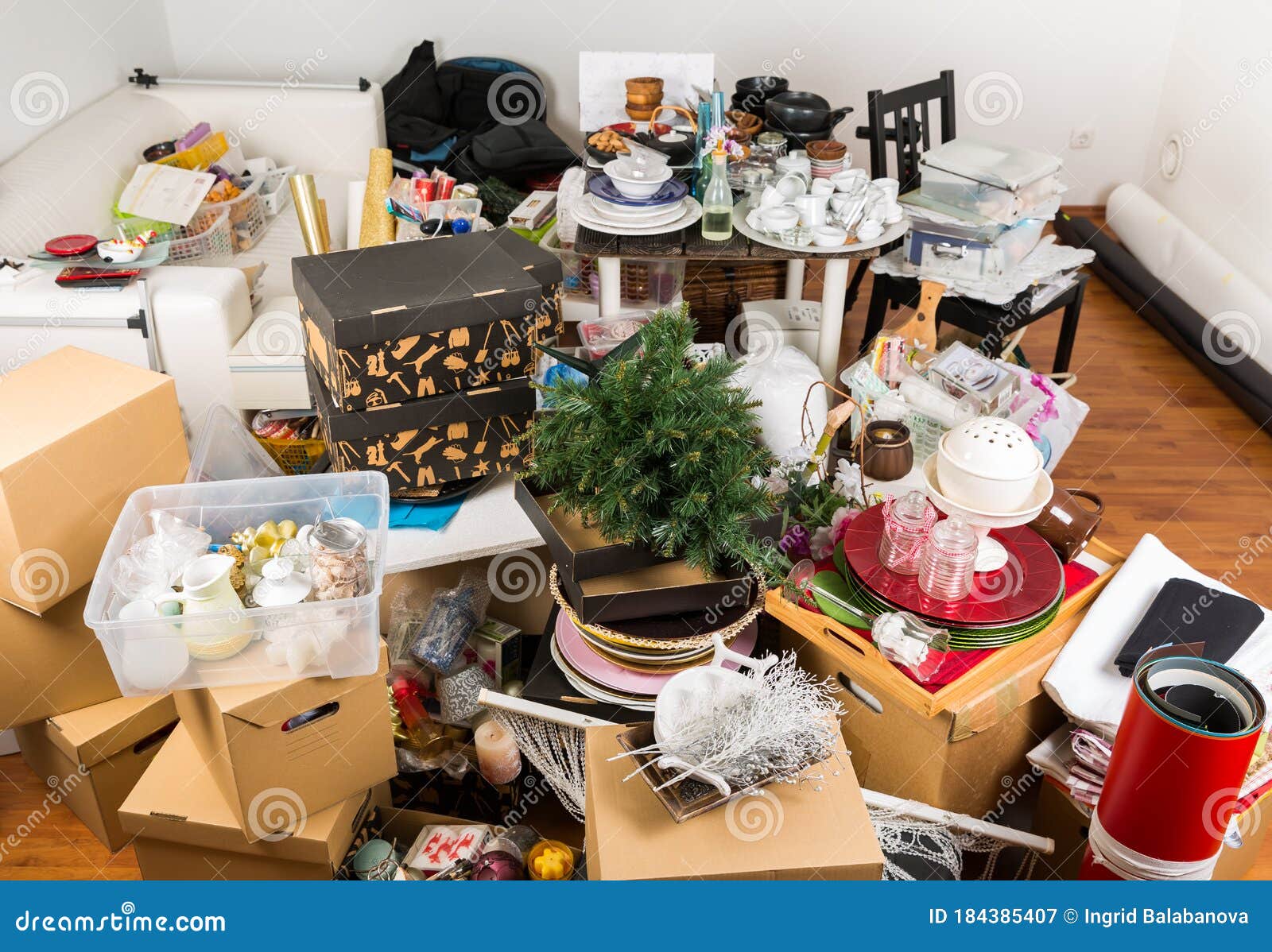 Messy Room Full of Clutter and Junk - Compulsive Hoarding Disorder ...